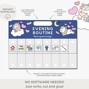 Morning and Bedtime Routine Flip Chart, Routine Chart for Toddlers ...