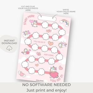 Behavior Chart Printable, Sticker Chart Printable, Reward Chart for ...
