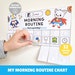 Morning Routine Printable for Kids Routine Chart for Toddler Tracker ...