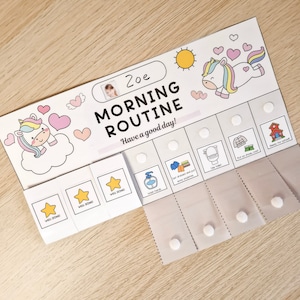Morning Routine Printable for Kids, Routine Chart for Toddler ...
