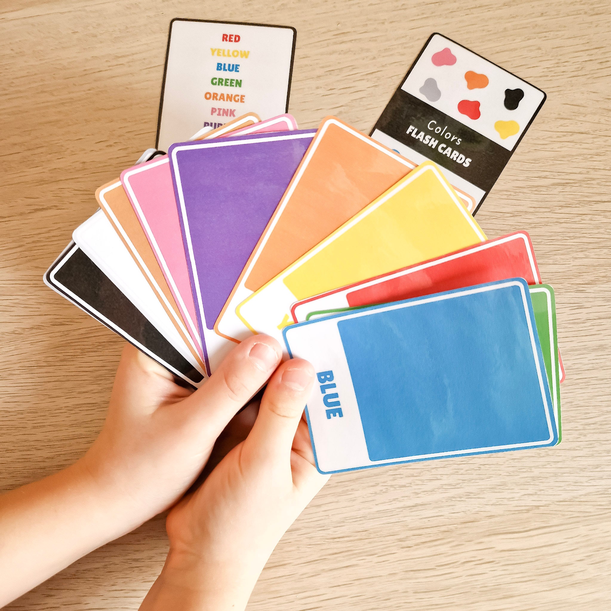Colors Flashcards for Kids, Flashcards Printable, Color Flash Cards for ...