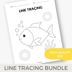 Line Tracing Worksheets, Preschool Training Practice, Line Tracing ...