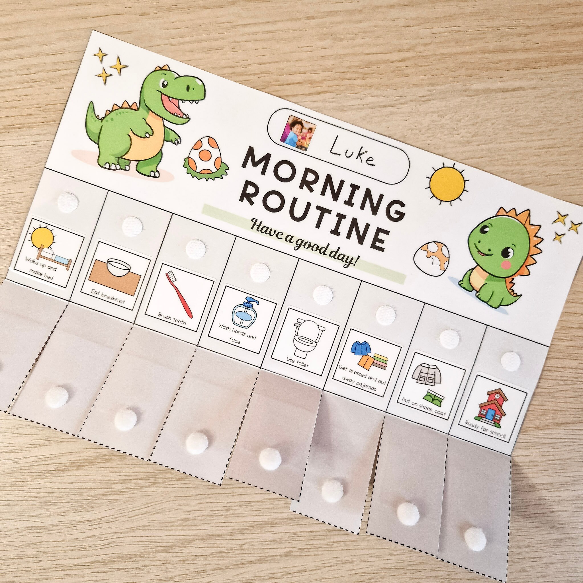 Morning Routine Printable for Kids, Routine Chart for Toddler ...