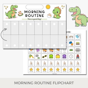 Morning Routine Printable for Kids, Routine Chart for Toddler ...