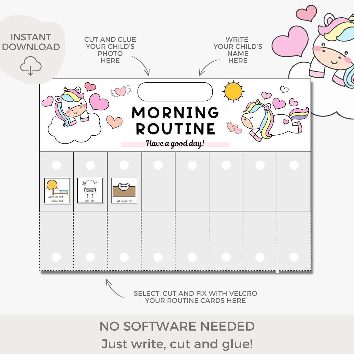 Morning and Bedtime Routine Flip Chart, Routine Chart for Toddlers ...
