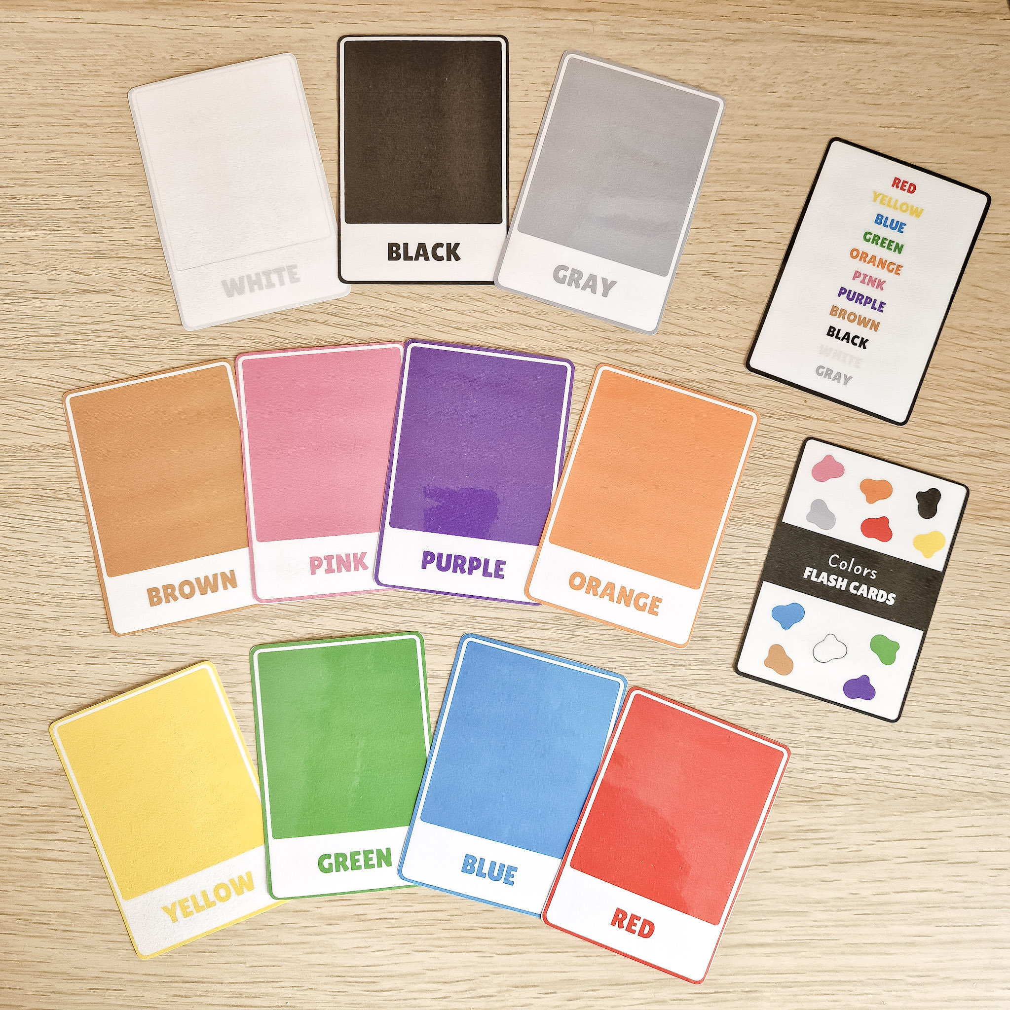 Colors Flashcards for Kids, Flashcards Printable, Color Flash Cards for ...
