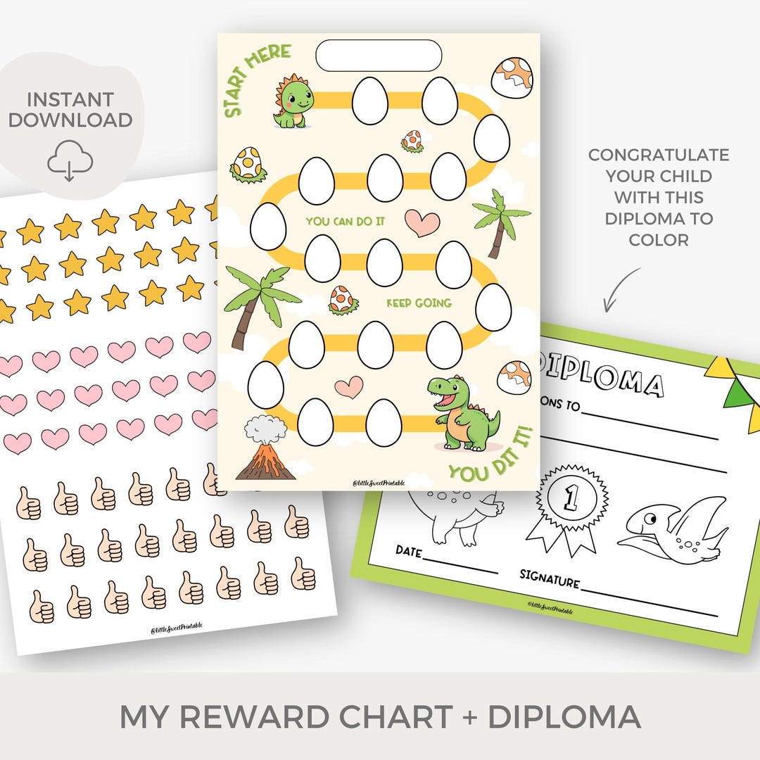 Tableau de récompenses pour enfants, Tableau de motivation avec ...