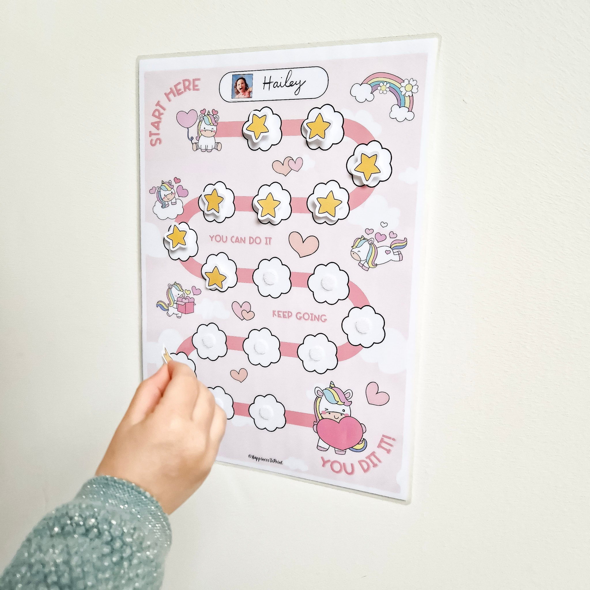 Behavior Chart Printable, Sticker Chart Printable, Reward Chart for ...
