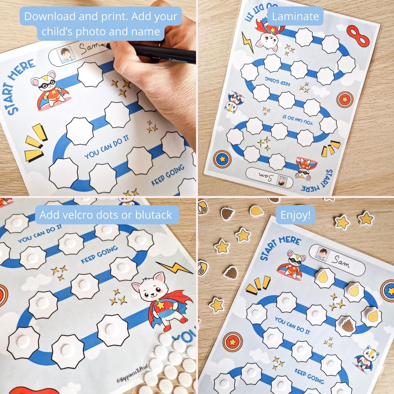 Potty Training Chart Printable, Toddler Potty Sticker Chart, Potty ...