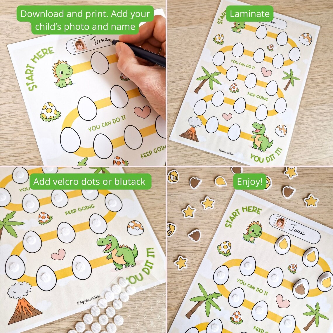 Potty Training Printable Chart for Kids Reward Behavior Chart for ...