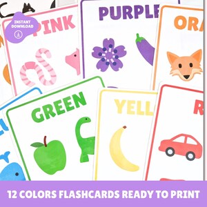 Color Cards, Colors Flashcards for Kids, Printable Flashcards ...