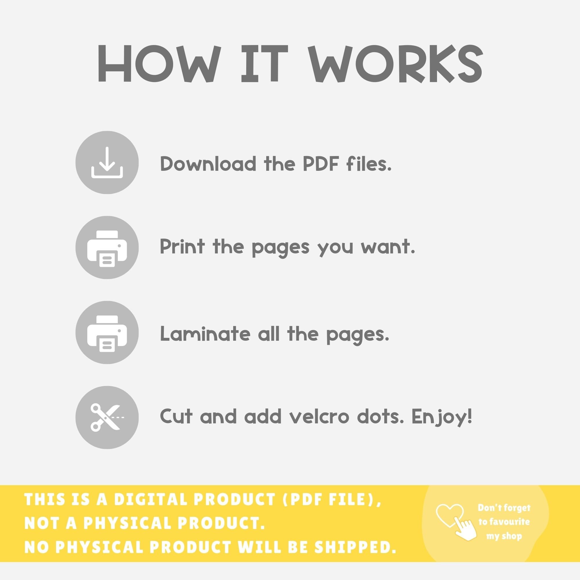 Toddler Printable Busy Book, My First Busy Book, Quiet Book Toddler ...