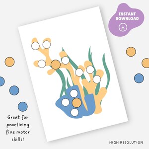 Do a Dot Printable, Mermaid Dot Marker Pages, Easy Kids Coloring Pages ...