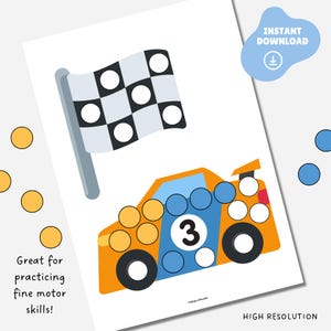 Do a Dot Printable, Vehicles Dot Marker Pages, Easy Kids Coloring Pages ...