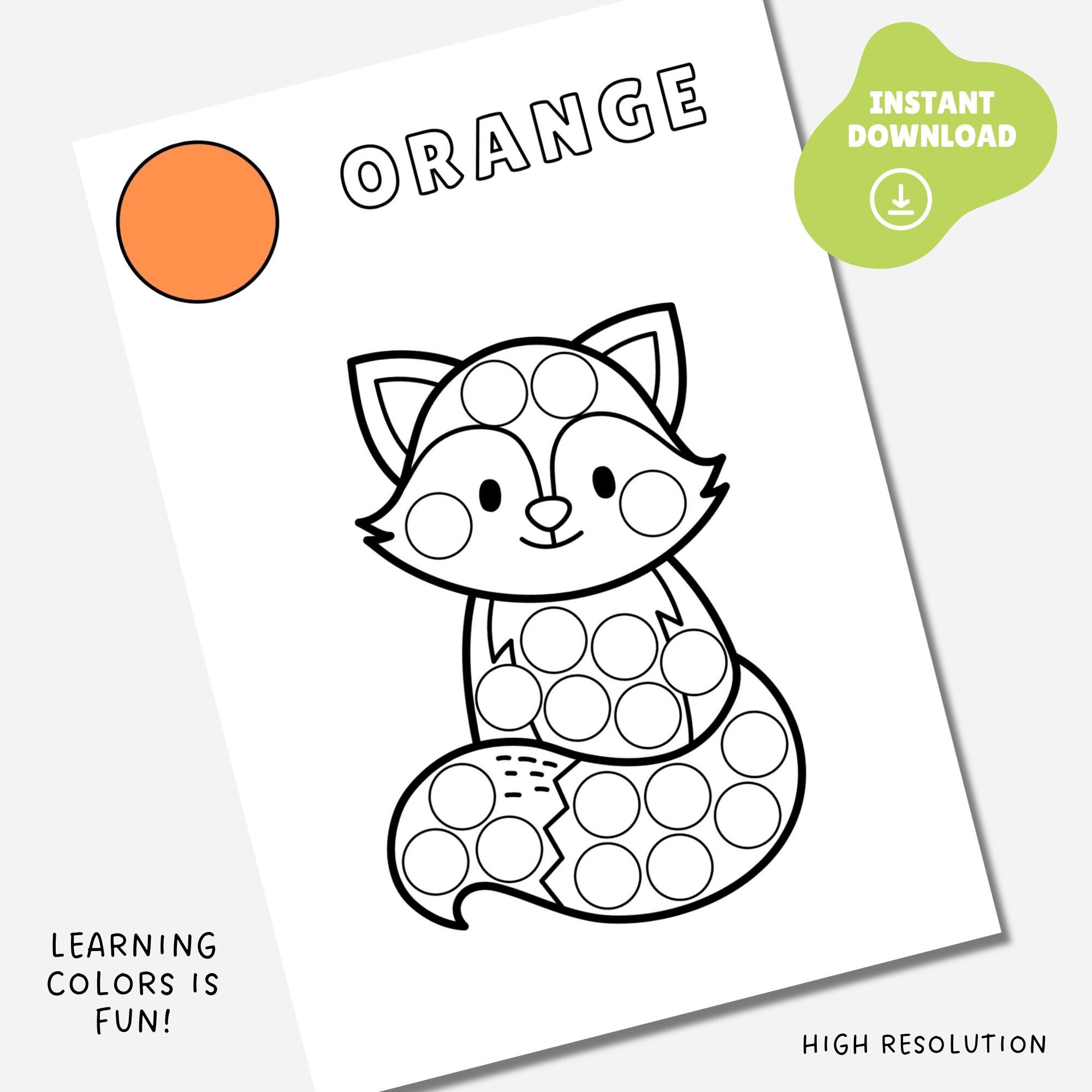 Do a Dot Printable, Animals Dot Marker Printable Pages, Easy Coloring ...