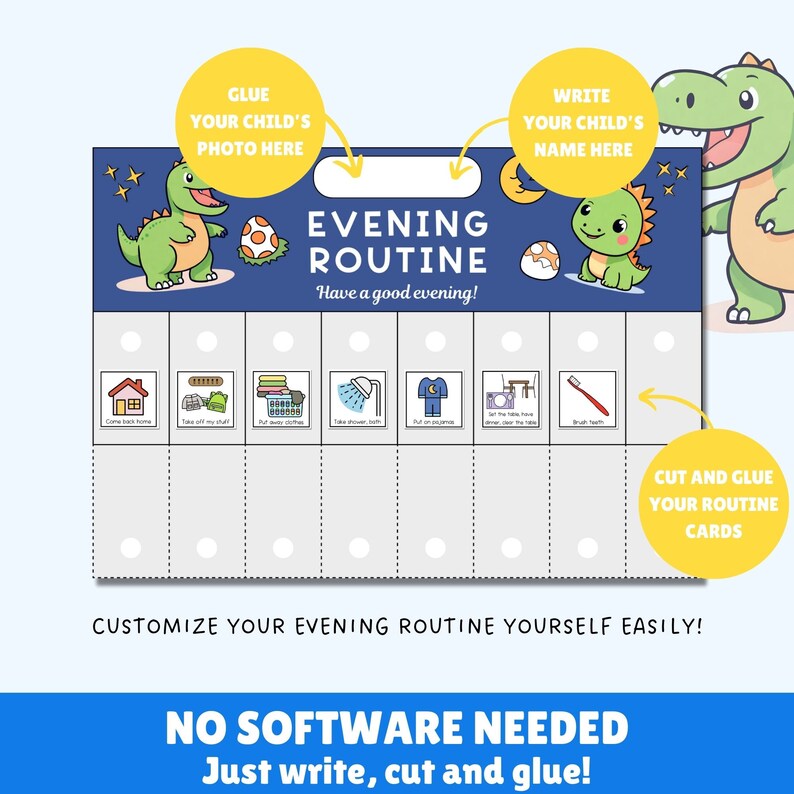 Morning and Bedtime Routine Flip Chart, Routine Chart for Toddlers ...