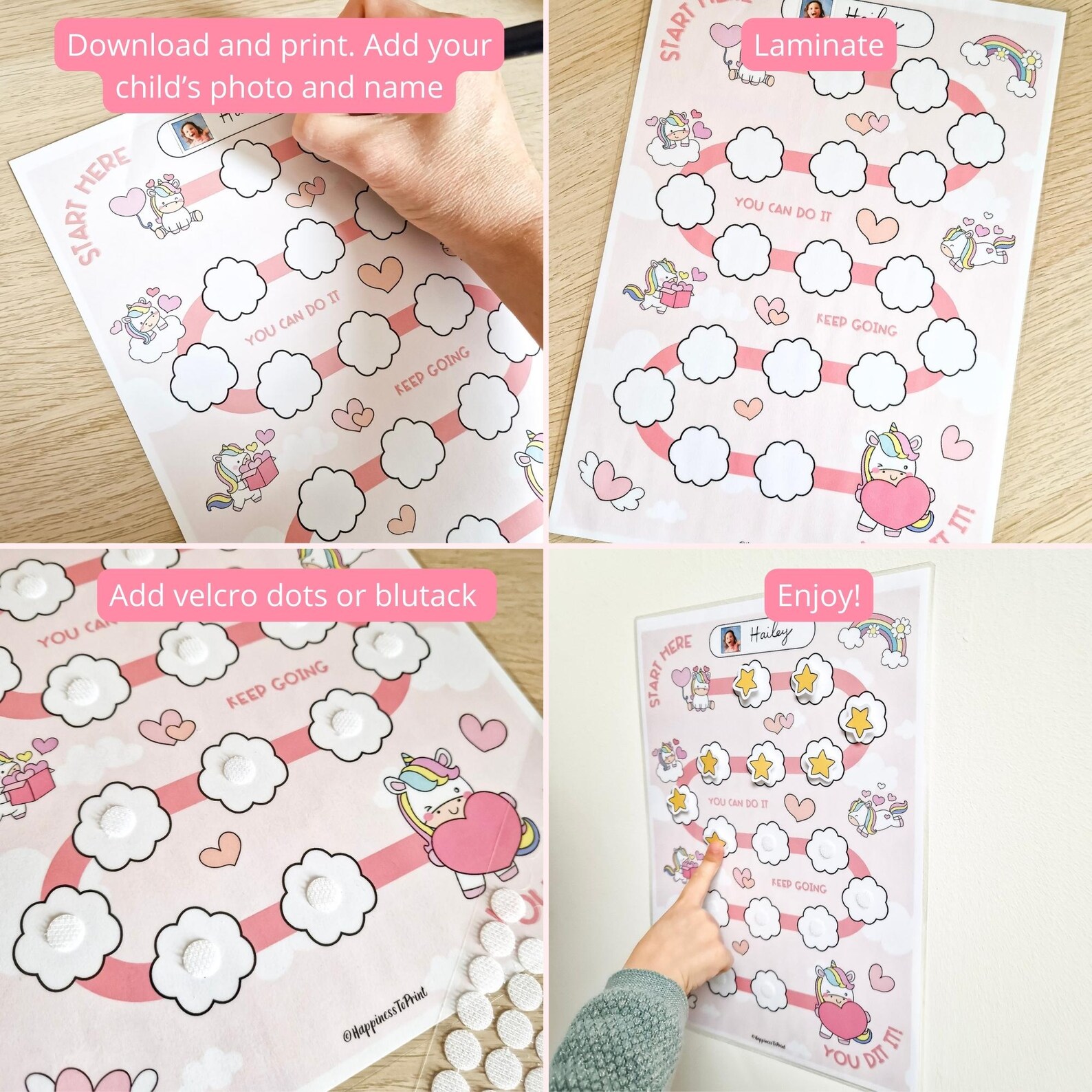 Behavior Chart Printable, Sticker Chart Printable, Reward Chart for ...