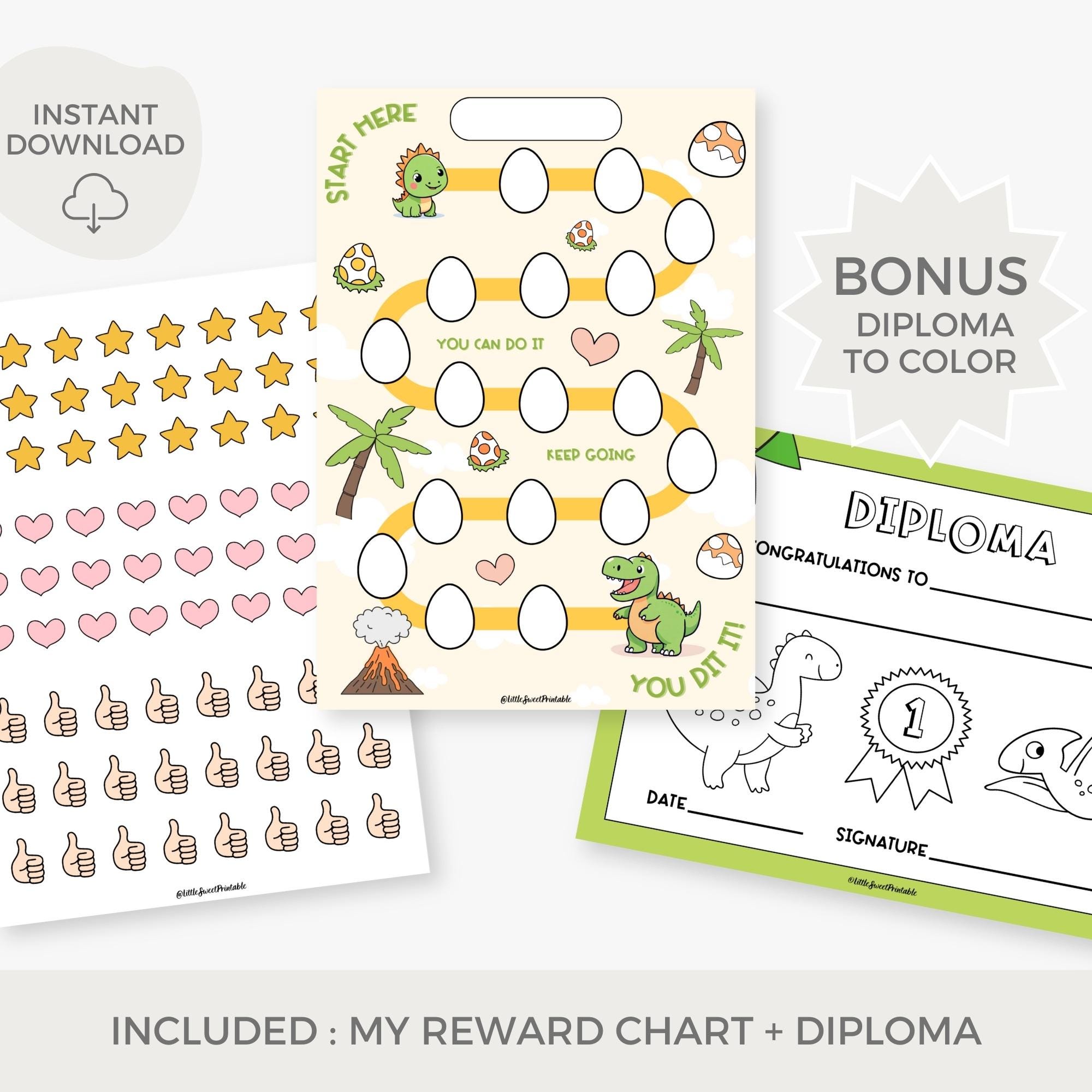 Morning and Bedtime Routine Chart, Kids Routine Chart, Reward Chart ...