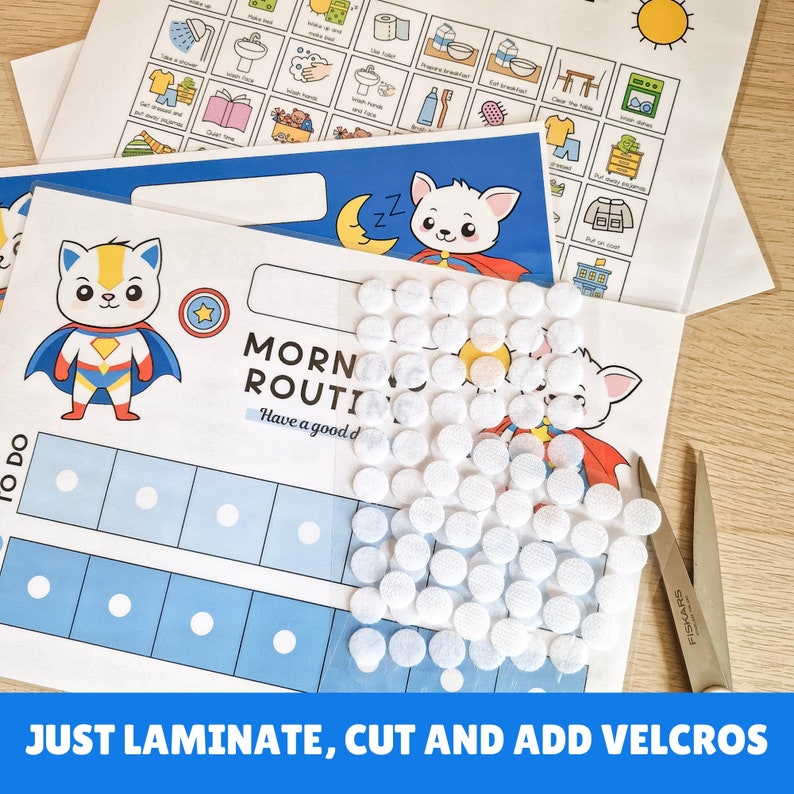 Bedtime Routine Chart, Visual Schedule for Kids, Toddler Routine ...