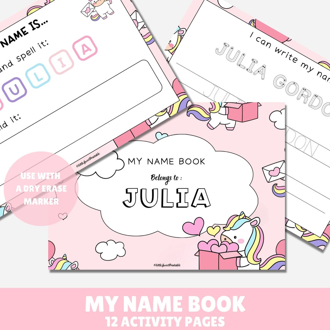 My Custom Personalized Printable Name Tracing Worksheet for Kids Name ...