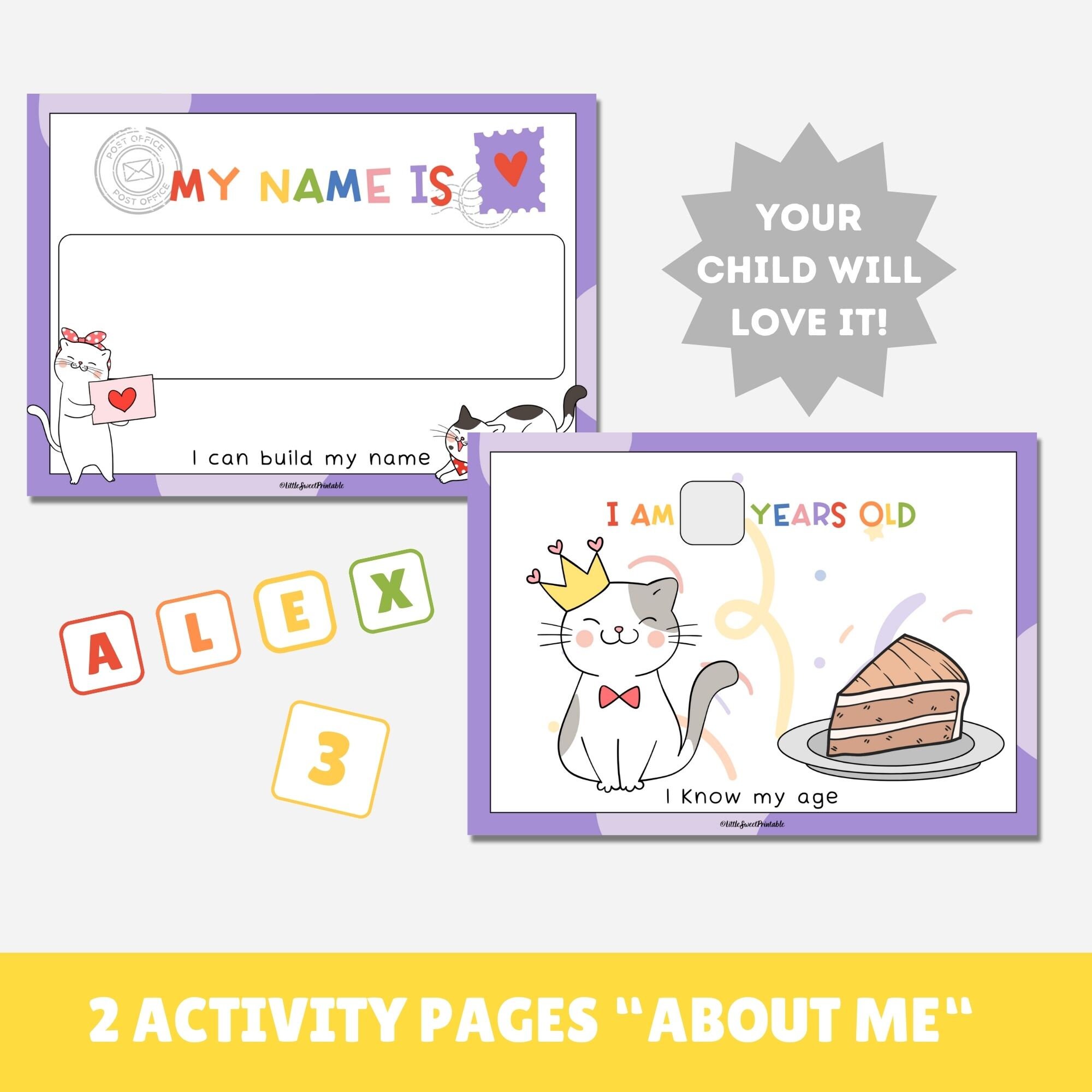 Toddler Printable Busy Book, My First Busy Book, Quiet Book Toddler ...