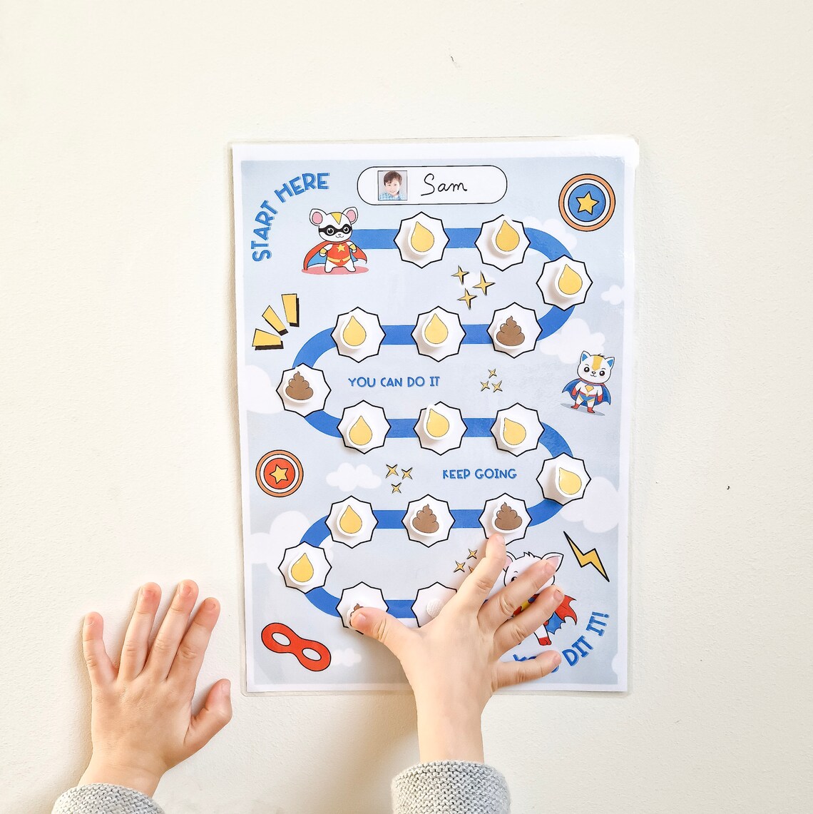 Potty Training Chart Printable, Toddler Potty Sticker Chart, Potty ...