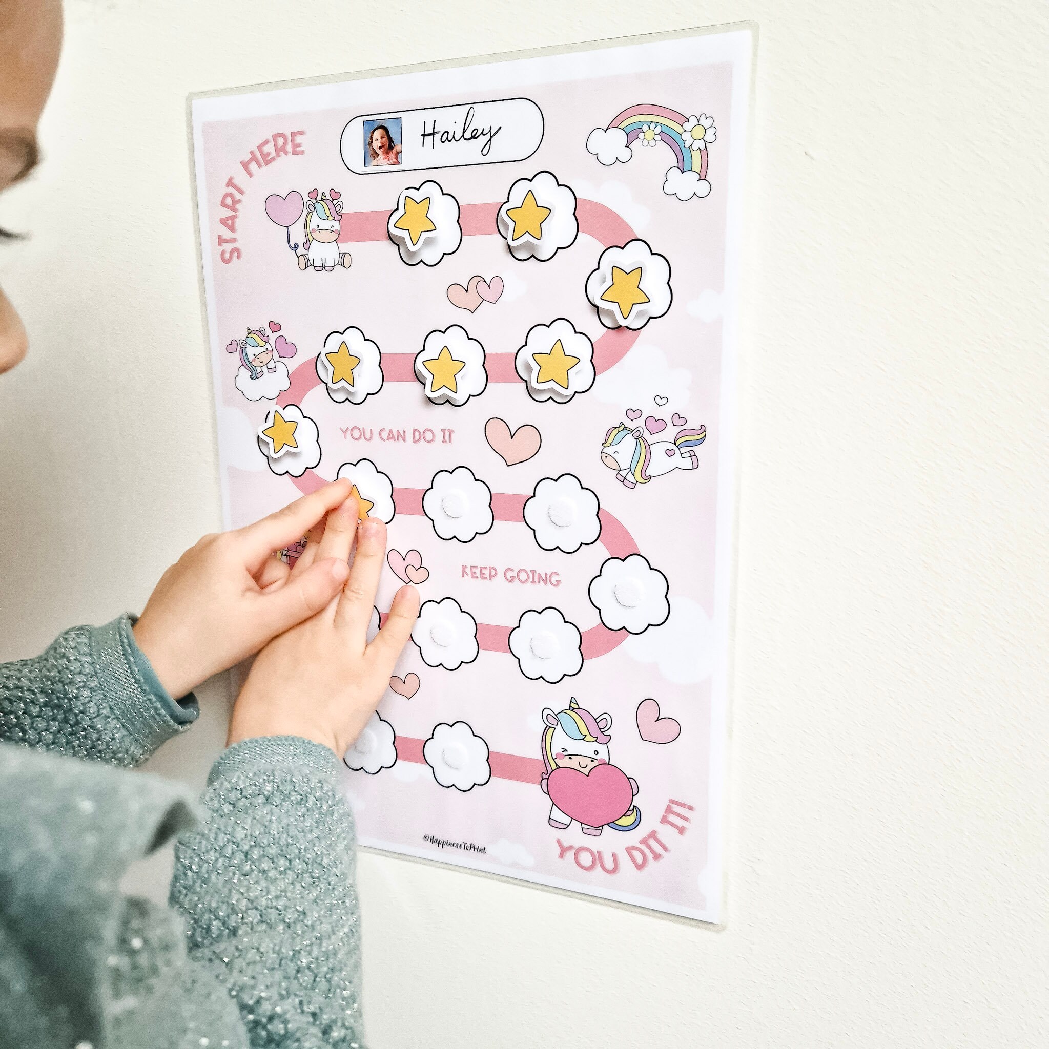 Behavior Chart Printable, Sticker Chart Printable, Reward Chart for ...