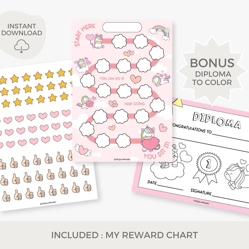 Morning and Bedtime Routine Chart, Kids Routine Chart, Reward Chart ...