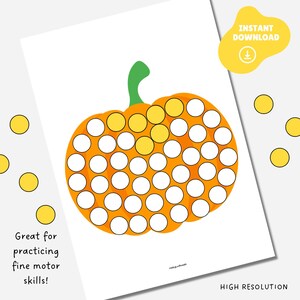 Do a Dot Printable, Fruits Vegetables Dot Marker Pages, Easy Kids ...