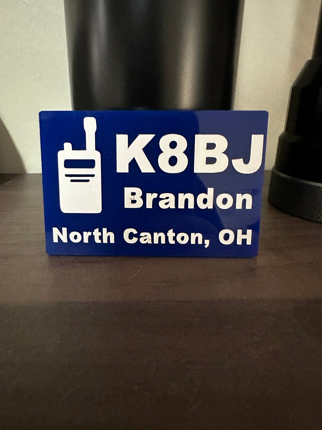 Custom Ham Radio Callsign Badge - Etsy