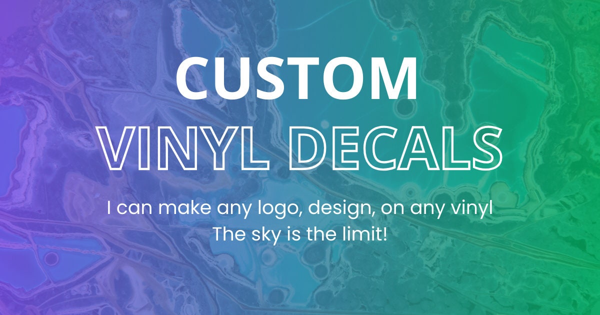 Custom Vinyl Decals - Etsy