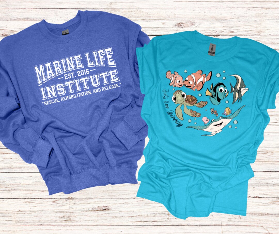 Finding Nemo Inspired Sweatshirts and Tee Shirts. Just Keep Swimming ...