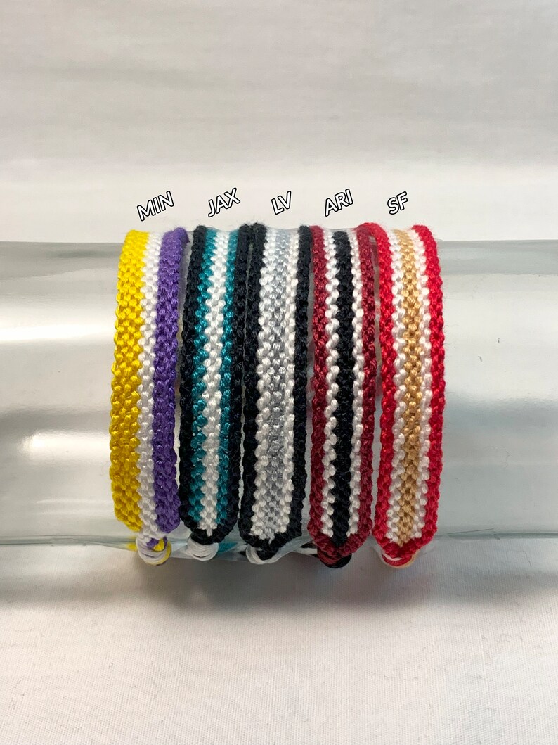 Football Teams Friendship Bracelets - Etsy