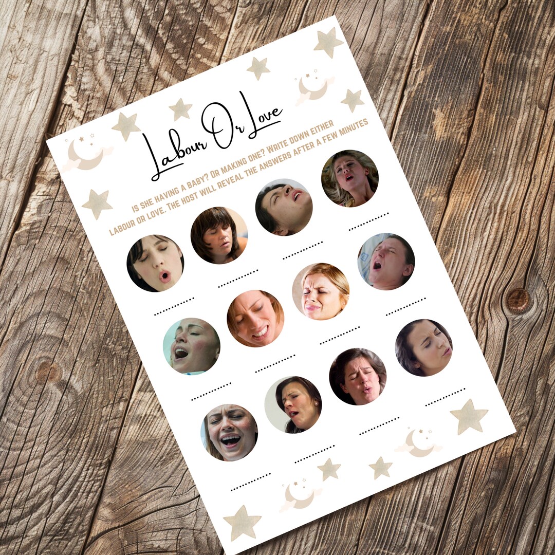 Printable Baby Shower Games, Labour or Love, Teddy Bear Baby Shower ...