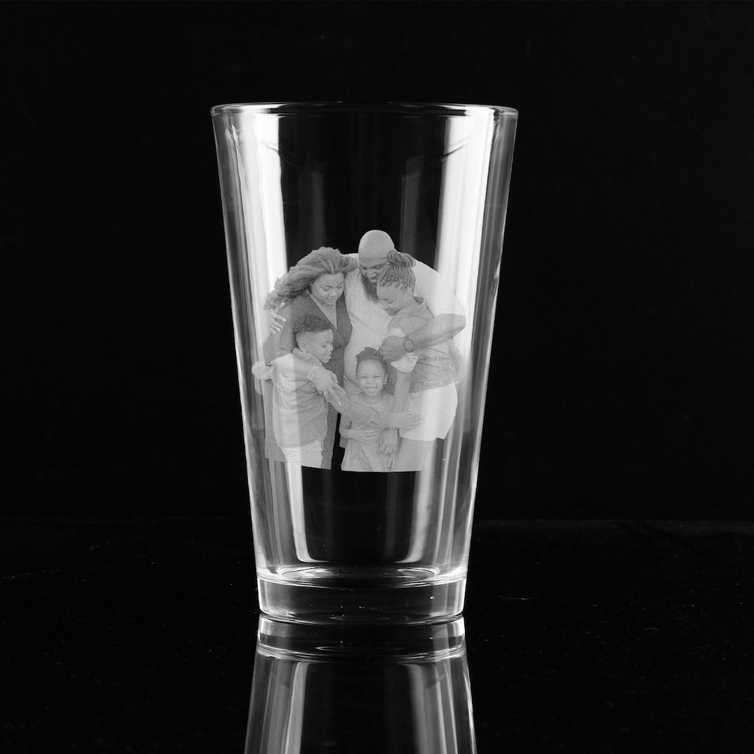 Photo Engraved Whiskey Glass, Etched Rocks Glasses, Picture on Glass ...