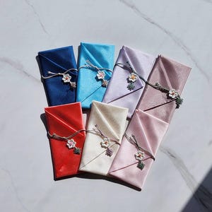 Flower Knot Korean Envelope With Optional Gift Box, 7 Colors | Korean ...