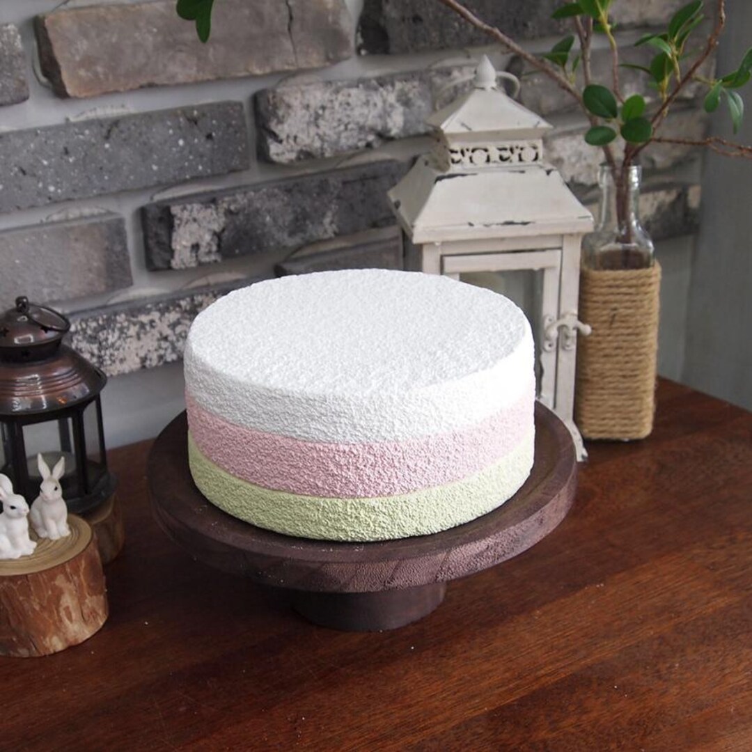 Layered Rainbow Rice Cake Tower | 무지개 떡 | Faux Clay Cake for Korean Dol ...