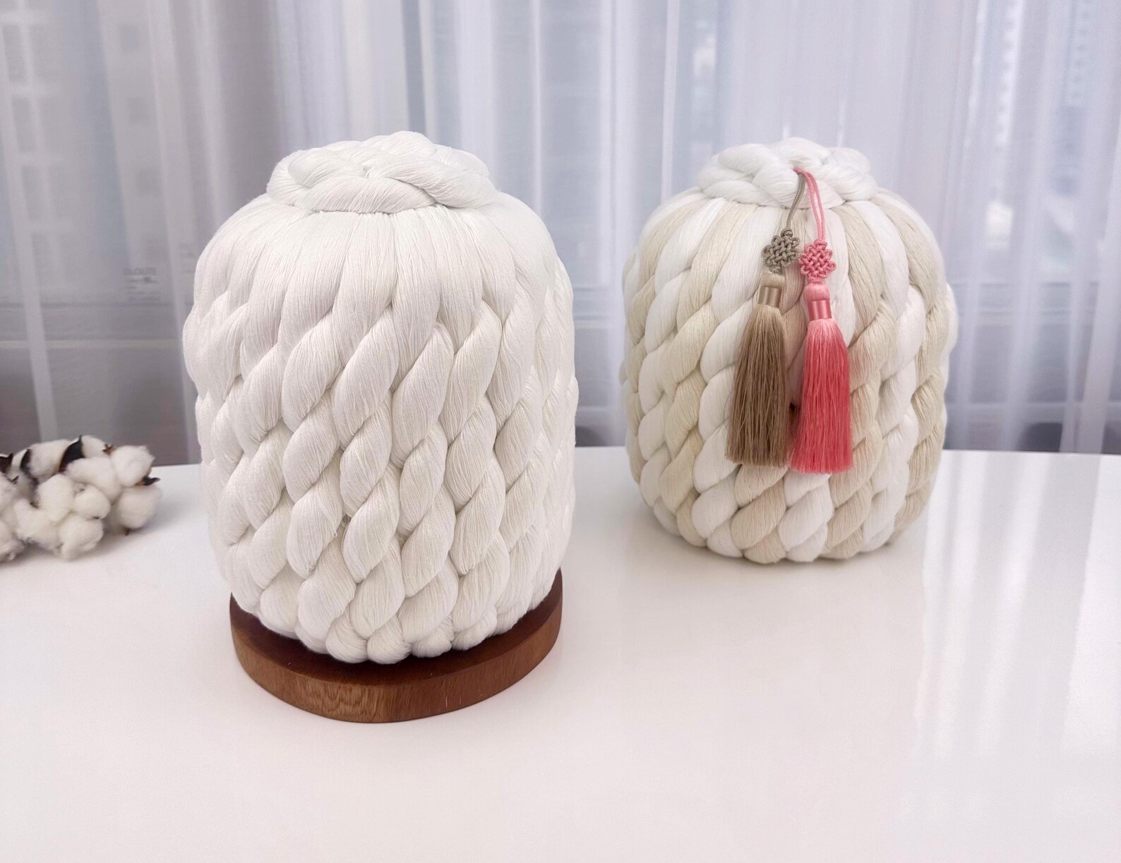 Oval Large Yarn Thread Cake | Handmade Yarn Cake for Korean Dol and ...