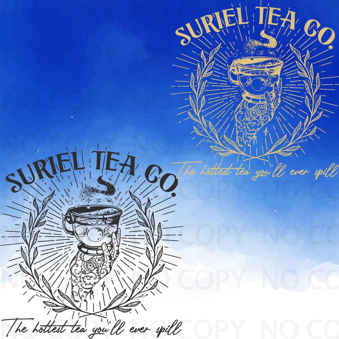Vintage Suriel Tea Co PNG, ACOTAR Png, the Night Court Design, Feyre ...