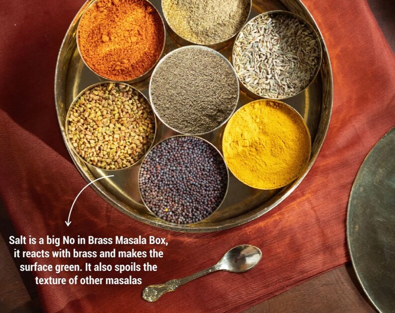 Brass Masala Daani / Spice Box - Etsy