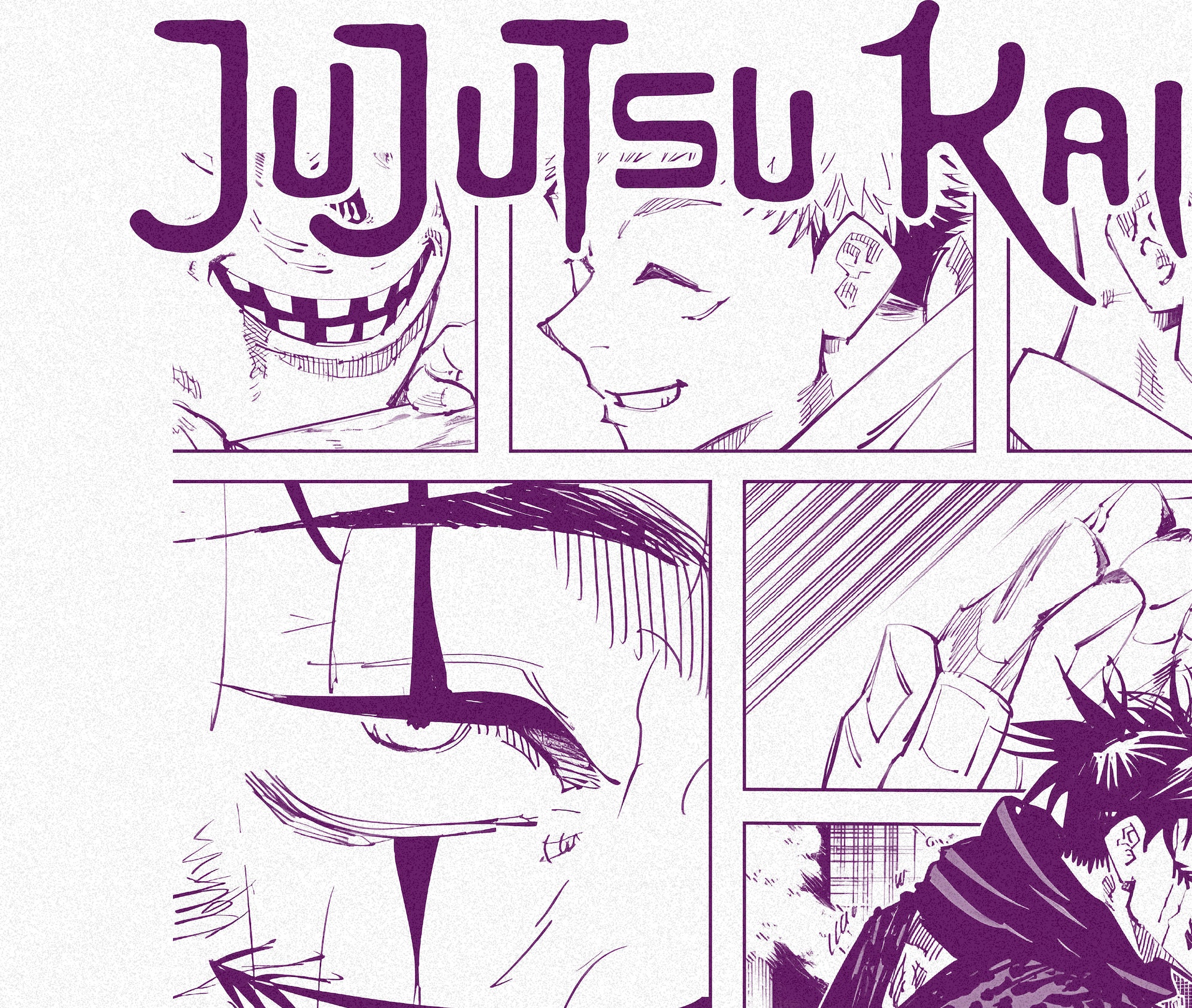 Choso Poster Jujutsu Kaisen Minimalist Manga Print Anime Aesthetic High ...