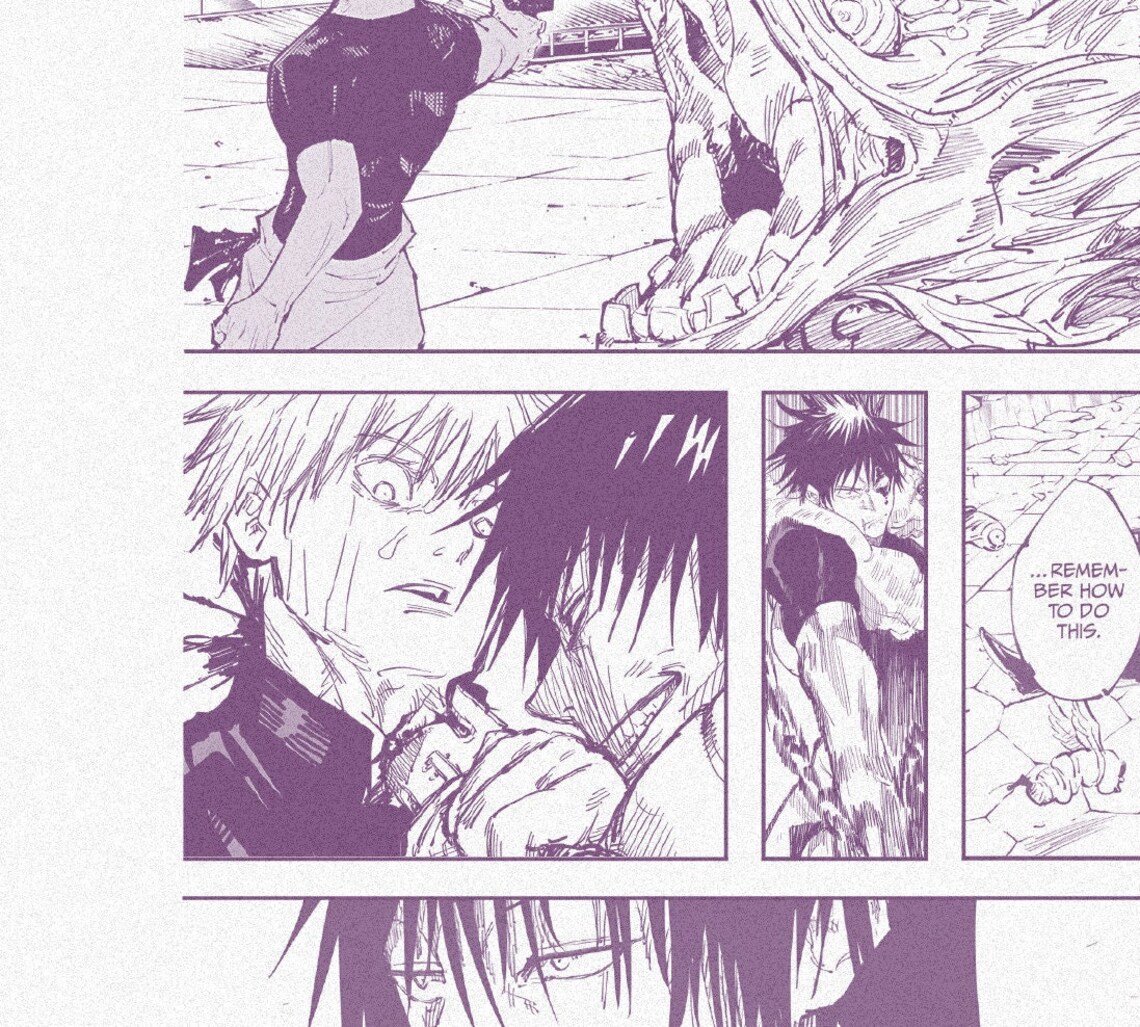 Toji Fushiguro Manga Poster Jujutsu Kaisen Minimalist Print Anime ...