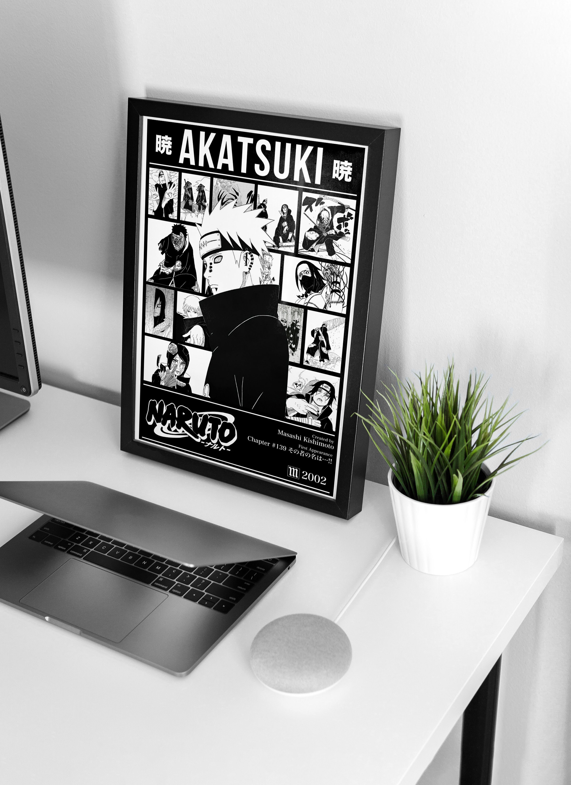 Akatsuki Manga Poster Naruto Minimalist Print Anime Aesthetic High ...
