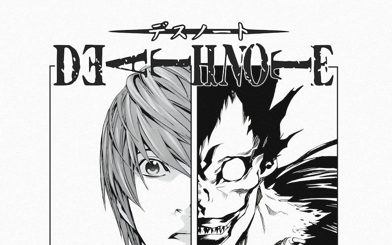 Death Note Poster Death Note Manga & Anime Dark Aesthetic Light and ...