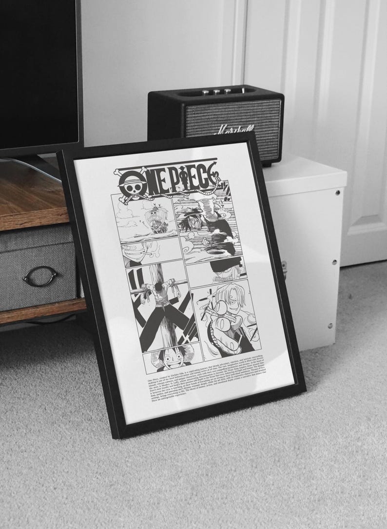 One Piece Manga & Anime Poster Luffy Zoro Sanji Pirate High Quality ...