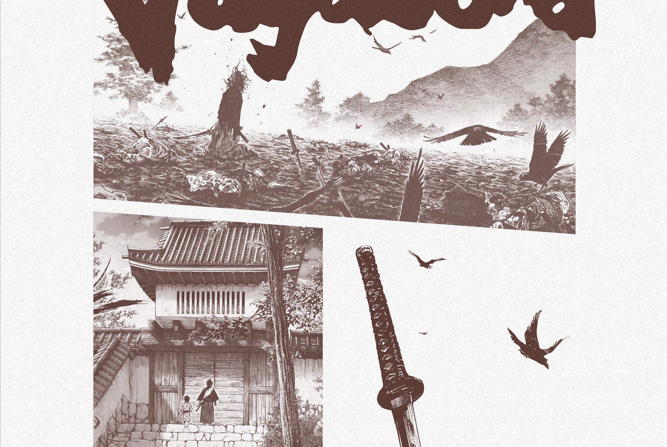Vagabond - Manga/anime Aesthetic - Minimalist Poster - Miyamoto Musashi ...