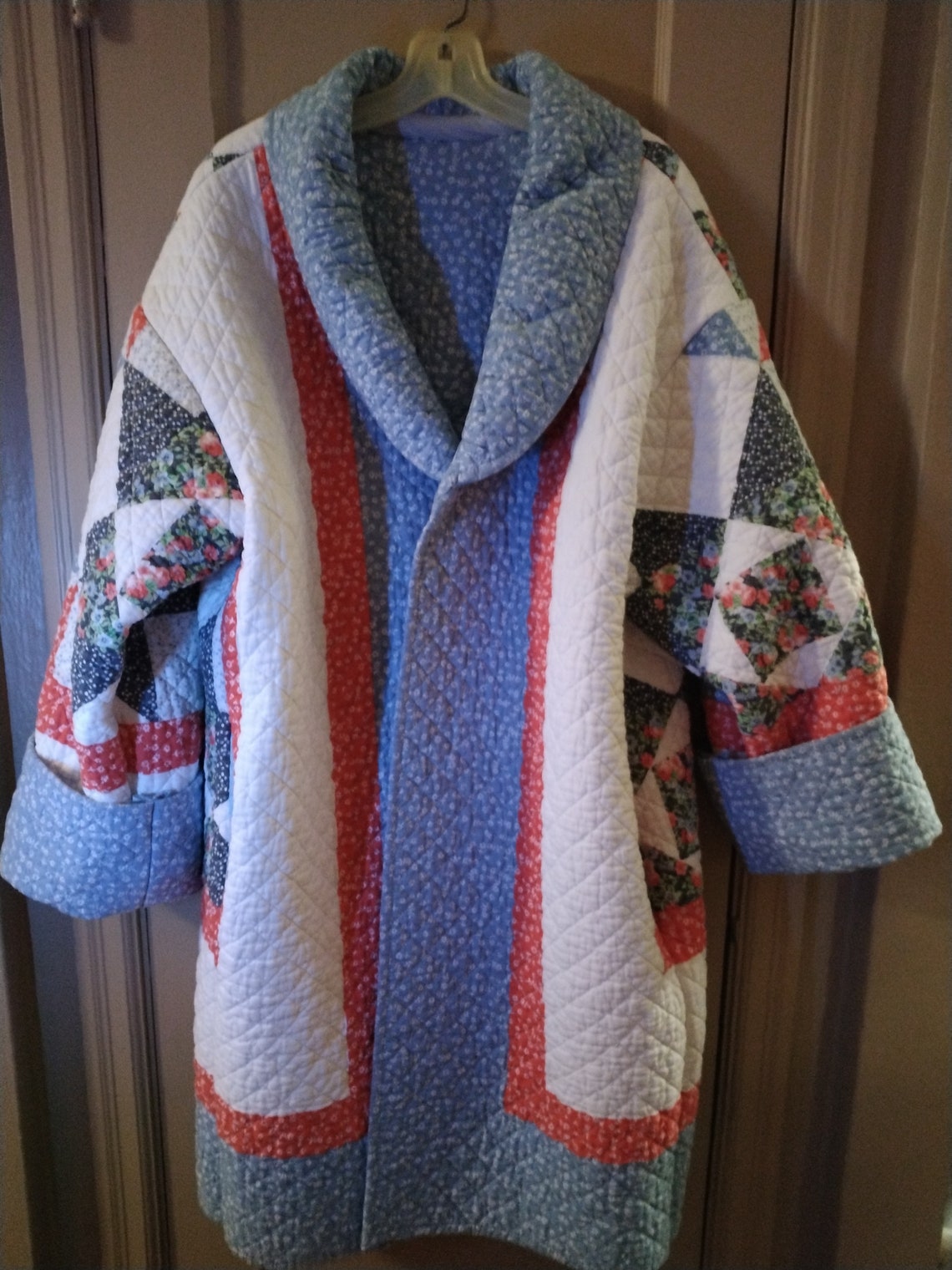 Coat Made From A Quilt Multi Pattern - Etsy