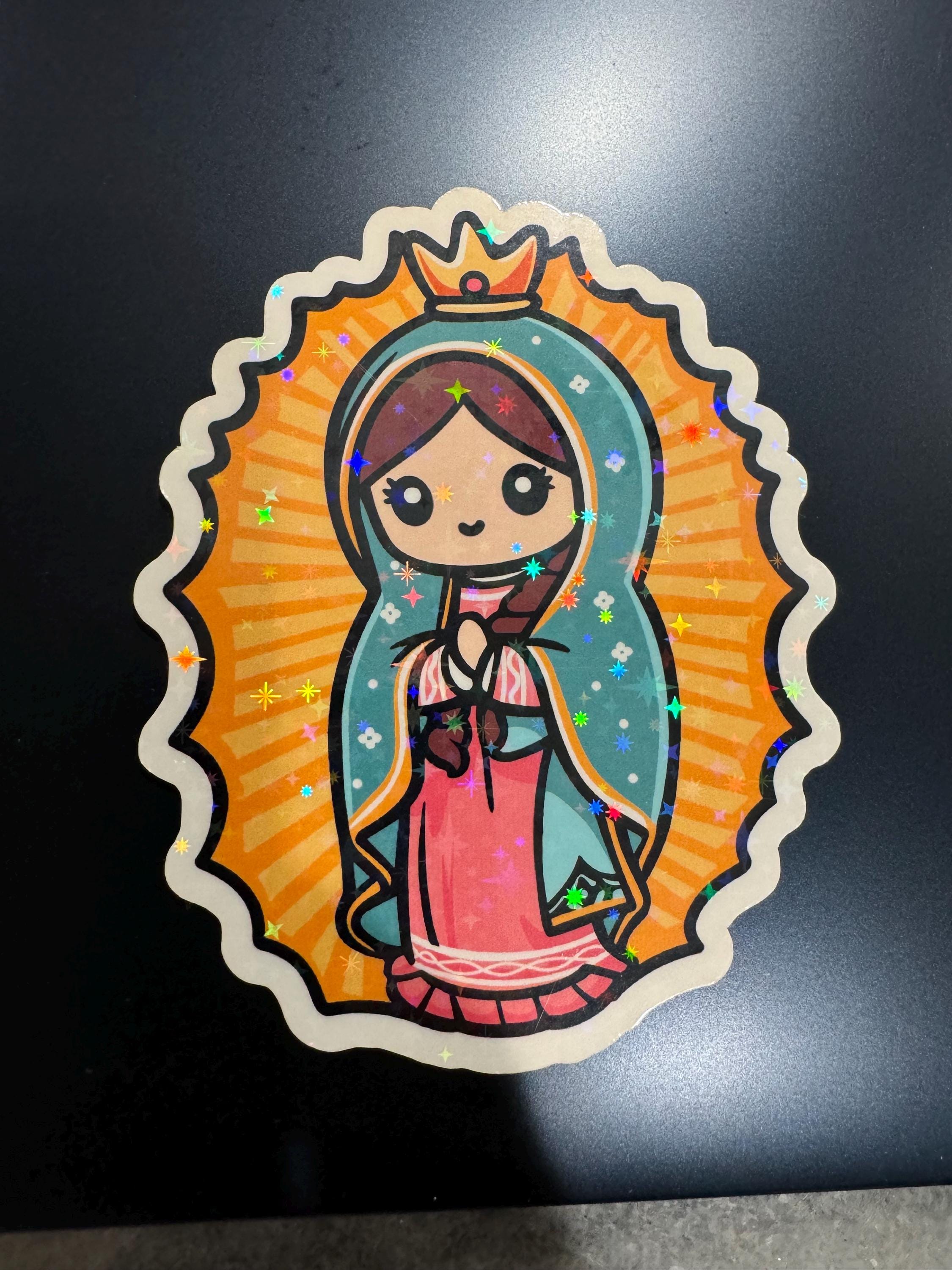 Virgin Mary Sticker La Virgin Guadalupe Sticker Catholic Sticker ...