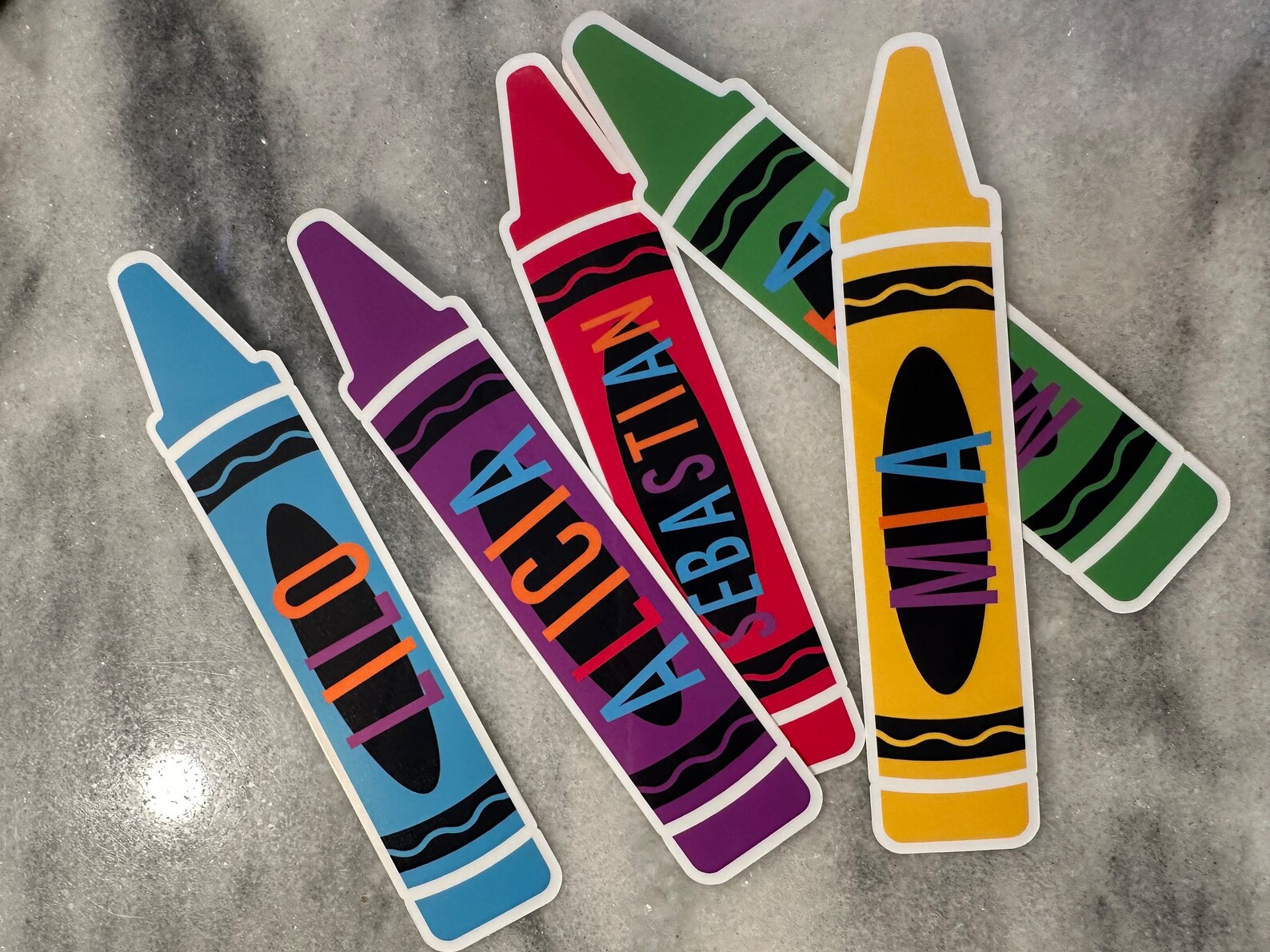 Custom Name Tag Sticker Pre School Name Tag Crayon Name Tag Lunch Box ...