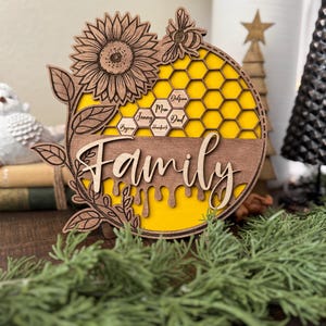Bee Hive Family Tree,gift for Nana, Honey Bee,gift for Mom,gift From ...